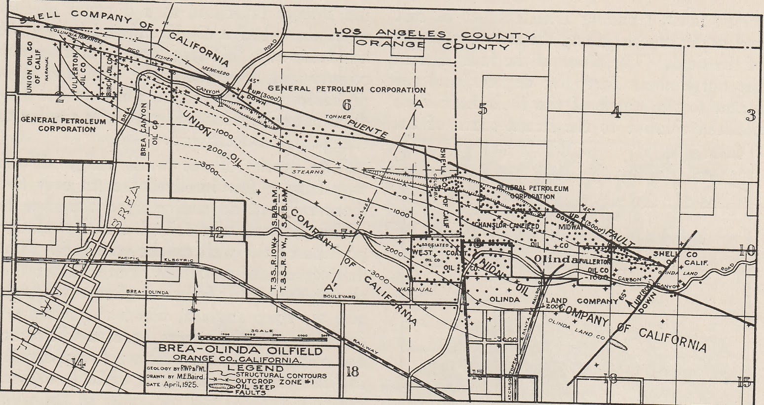 Carbon Canyon Chronicle: The Brea-Olinda Oil Field in 1925
