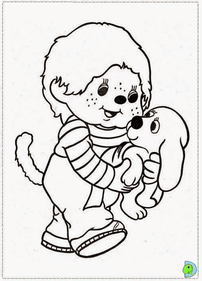 Dinokids - Desenhos para colorir: Desenhos de Monchhichi para colorir