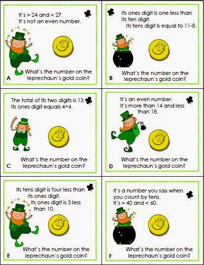Primary Inspiration: Gold Coins Math Freebie for St. Patrick's Day