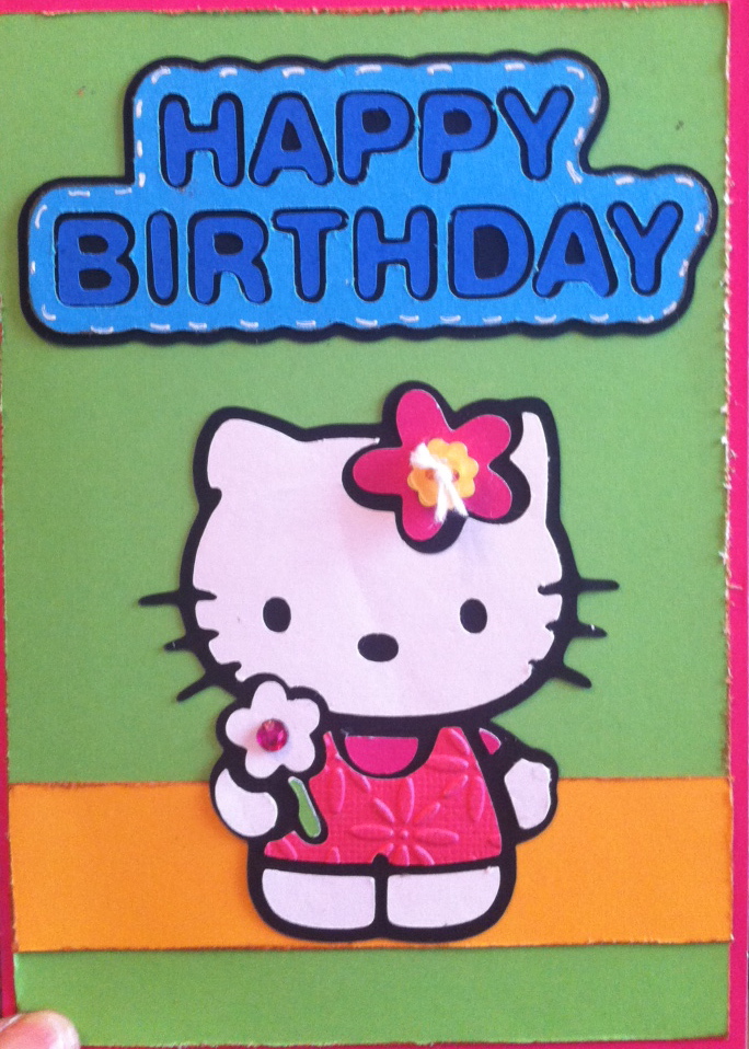 Clippings by Sharondalyn: Hello Kitty birthday Card