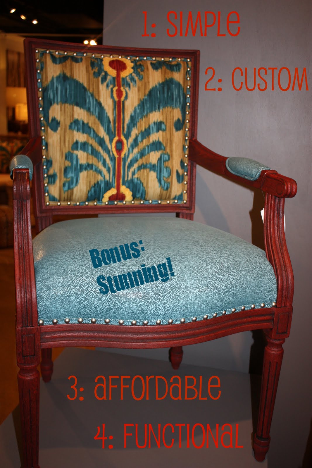 Classic with a Twist: Find 1: Custom Chairs that Wow!