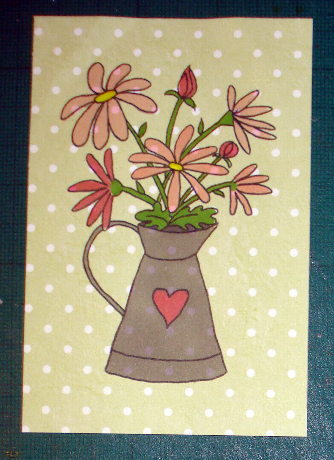 Little Claire's Designs: Friday Project - Daisy Pitcher