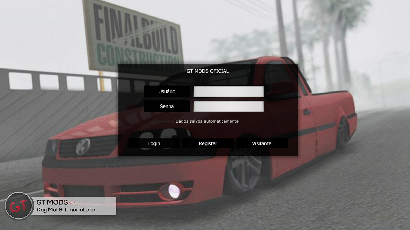 MTA SA - Painel de Login V1 - MTA Brasil