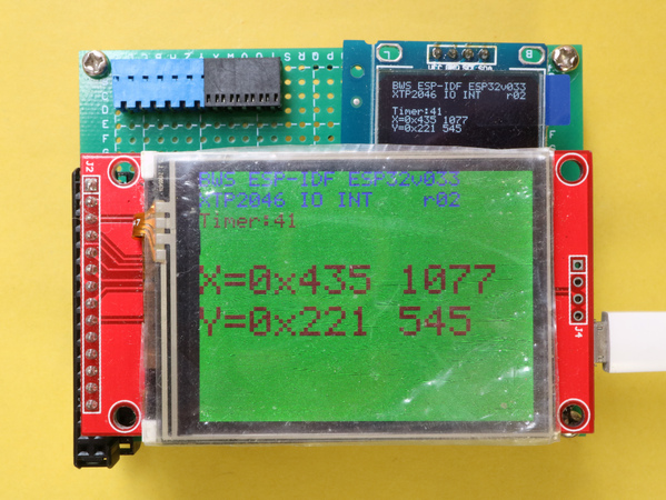 BugWorkShop - 甲蟲工作室: DIY - ESP32：ESP32 XPT2046 電阻式觸摸屏模組 INT 程式（二十八）