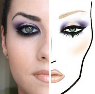 Deea make-up: Concurs Face Chart - Vivid Emotions Make-up