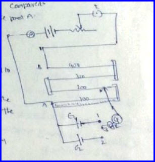 Potentiometer Comparison of EMF's and Determination of Internal ...