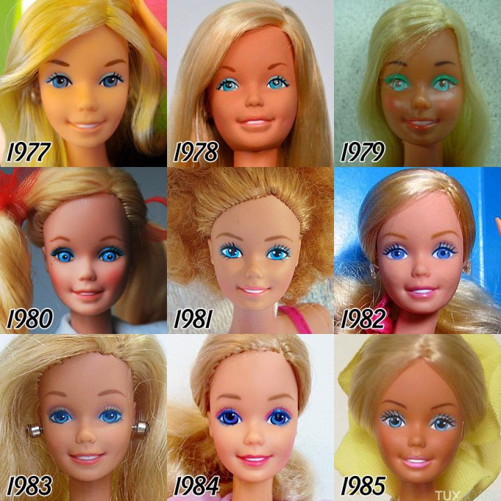 L'évolution beauté de Barbie de 1959 à aujourd'hui - BEAUTYLICIEUSE