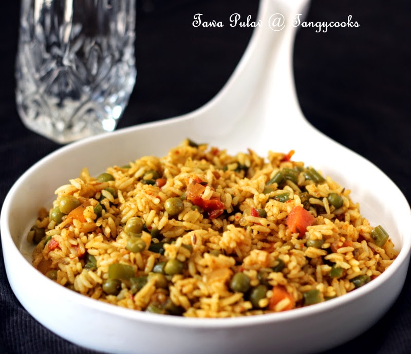 CONCOCTIONS OF A COOKAHOLIC !!!: Tawa Pulao/Tava Pulav-Mumbai Street ...