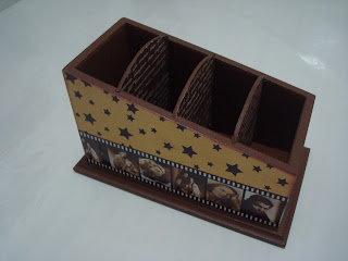 Scrap's Welize Archas: Caixa de biju e porta-controle remoto em scrap decor