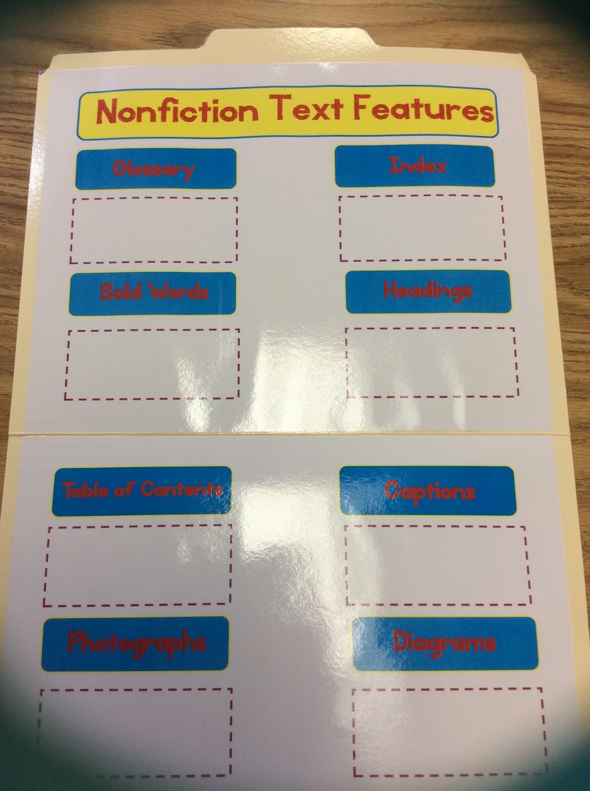 Jennifer's Teaching Tools: Nonfiction and Fiction Text Features