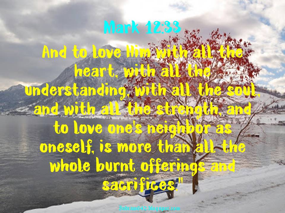 SENI MENULIS ISI HATI TUHAN : Markus 12:33 ; Mark 12:33