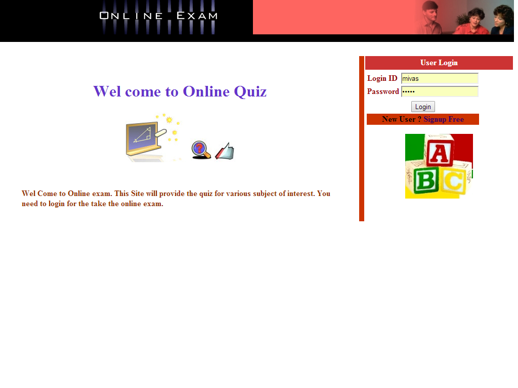 Online Examination System Phpmysql