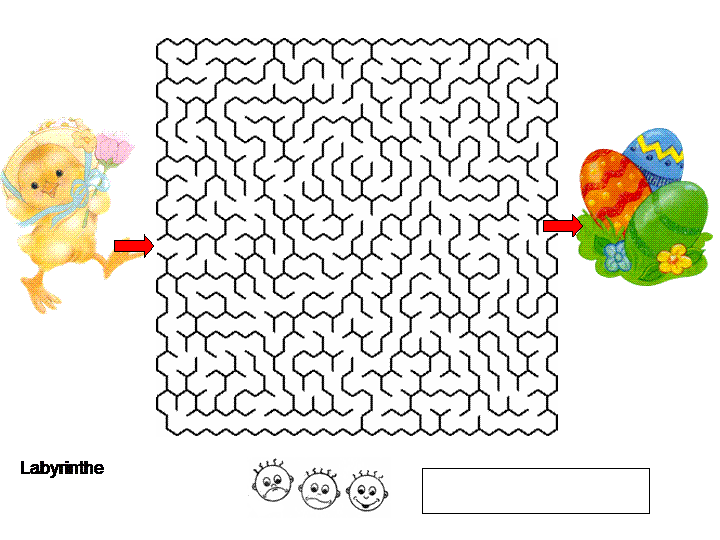 Maternelle: Labyrinthes de Pâques