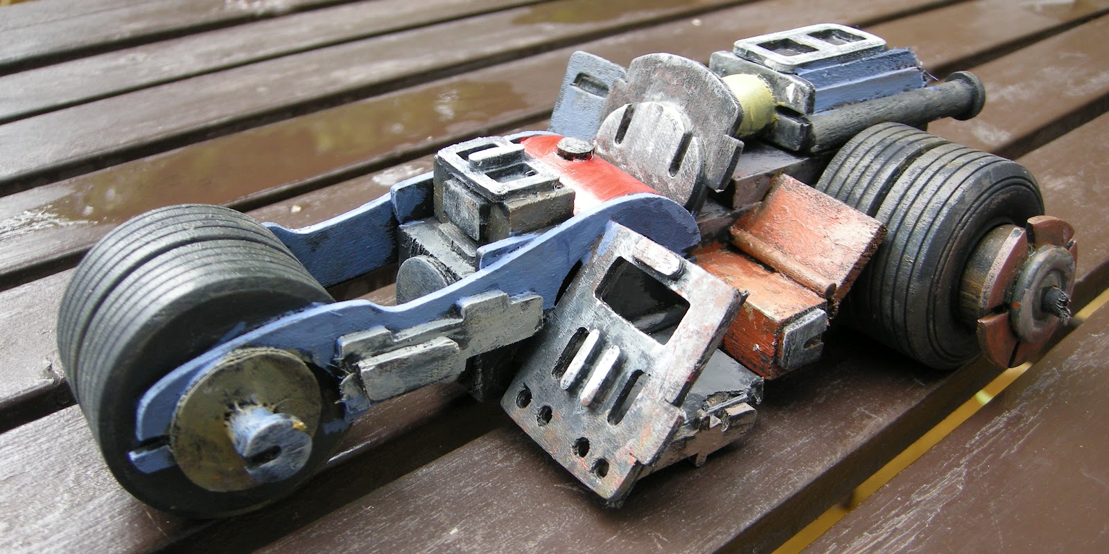 ANY HOW TOWN: Building Popsicle Stick Vehicles, Painted War Wheels!