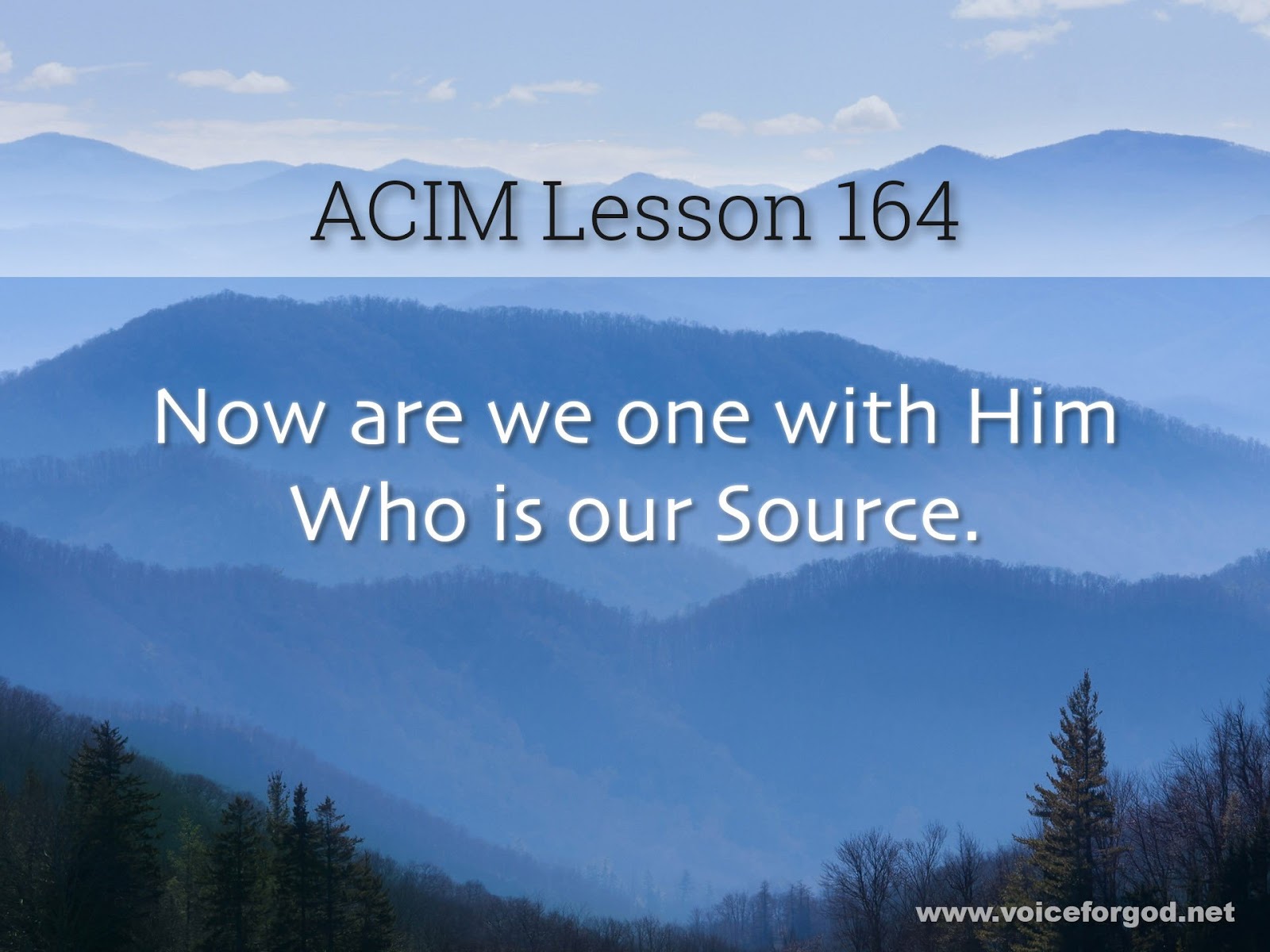 Miracle Life: ACIM Workbook Lesson 164