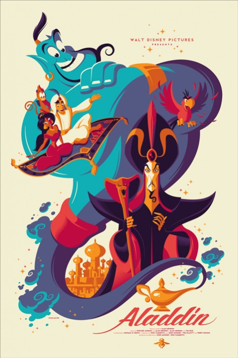 Ilustração: Cartazes dos filmes da Disney by Mondo ~ Own Mine
