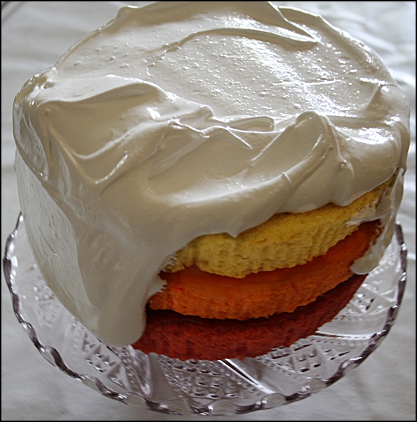 Mrs Mulford's Cakes: Sunset Layer Cake, So Long Foodbuzz and Awards