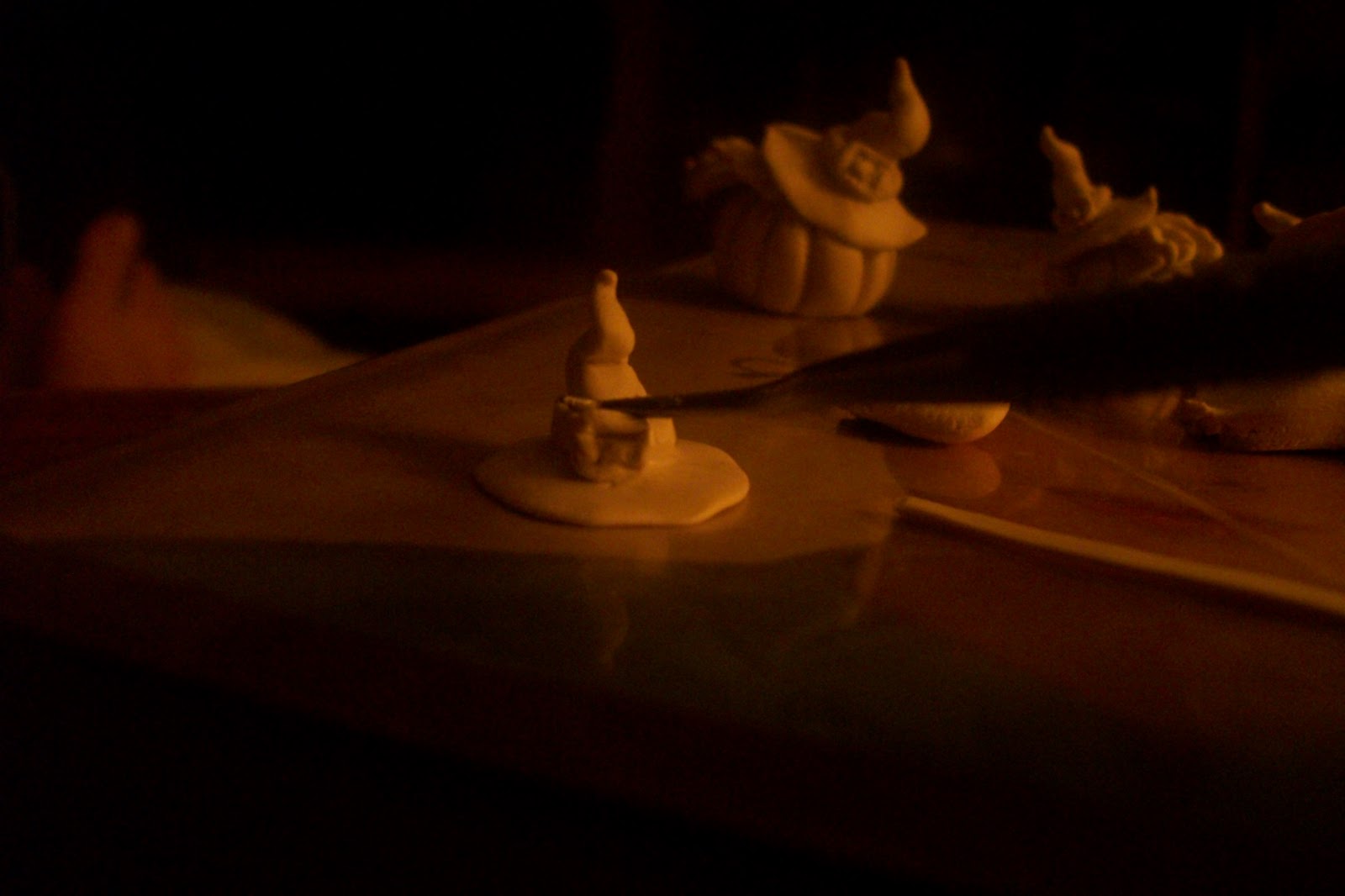 Inspired Creativity: Sculpting a clay Pumpkin with Witches Hat Tutorial