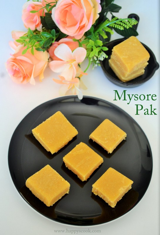 Mysore Pak Recipe | Ghee Mysore Pak | Sri Krishna Sweets Style | Soft ...