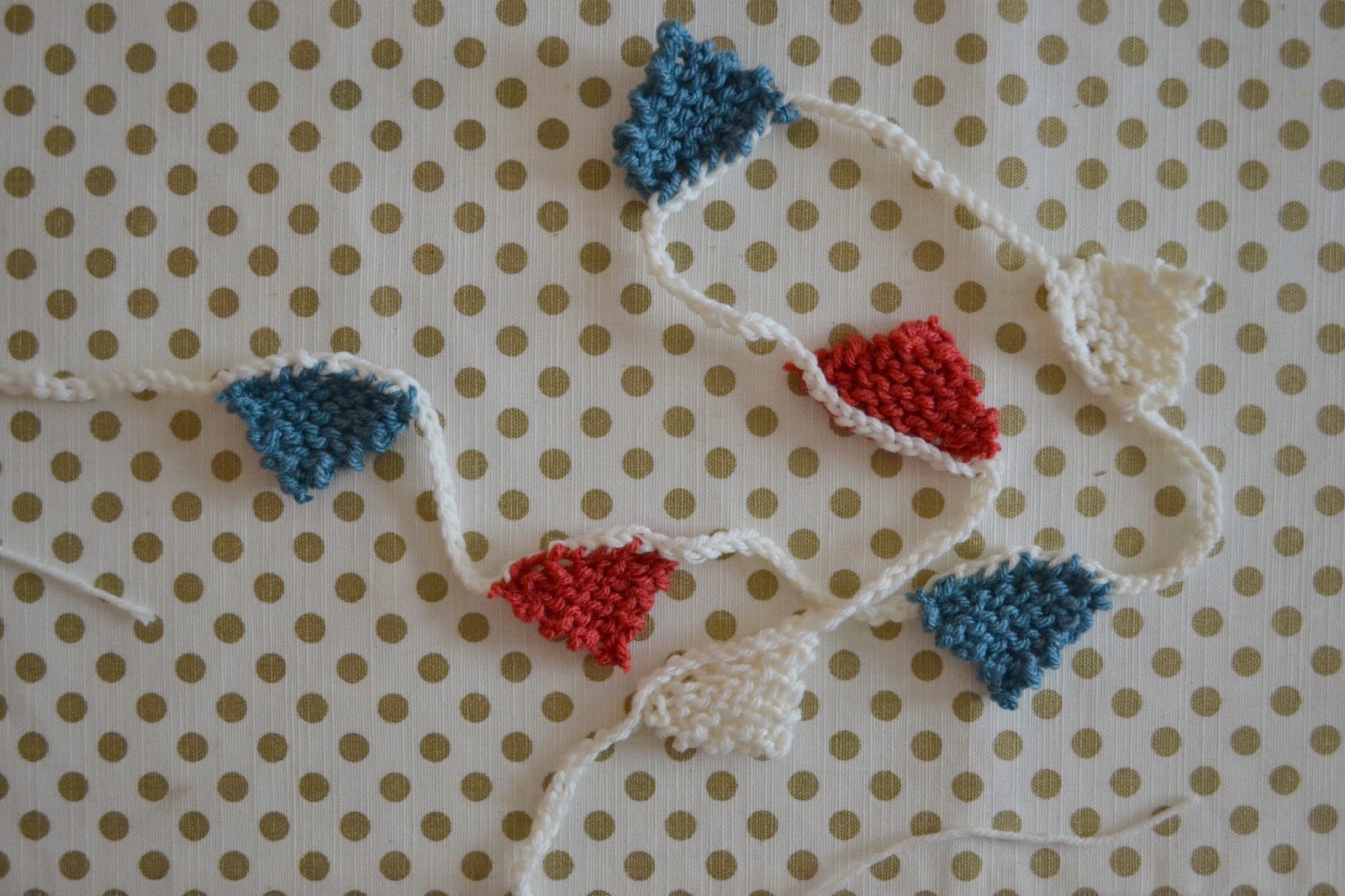 Attic Lace: How to Make Simple Knit Bunting
