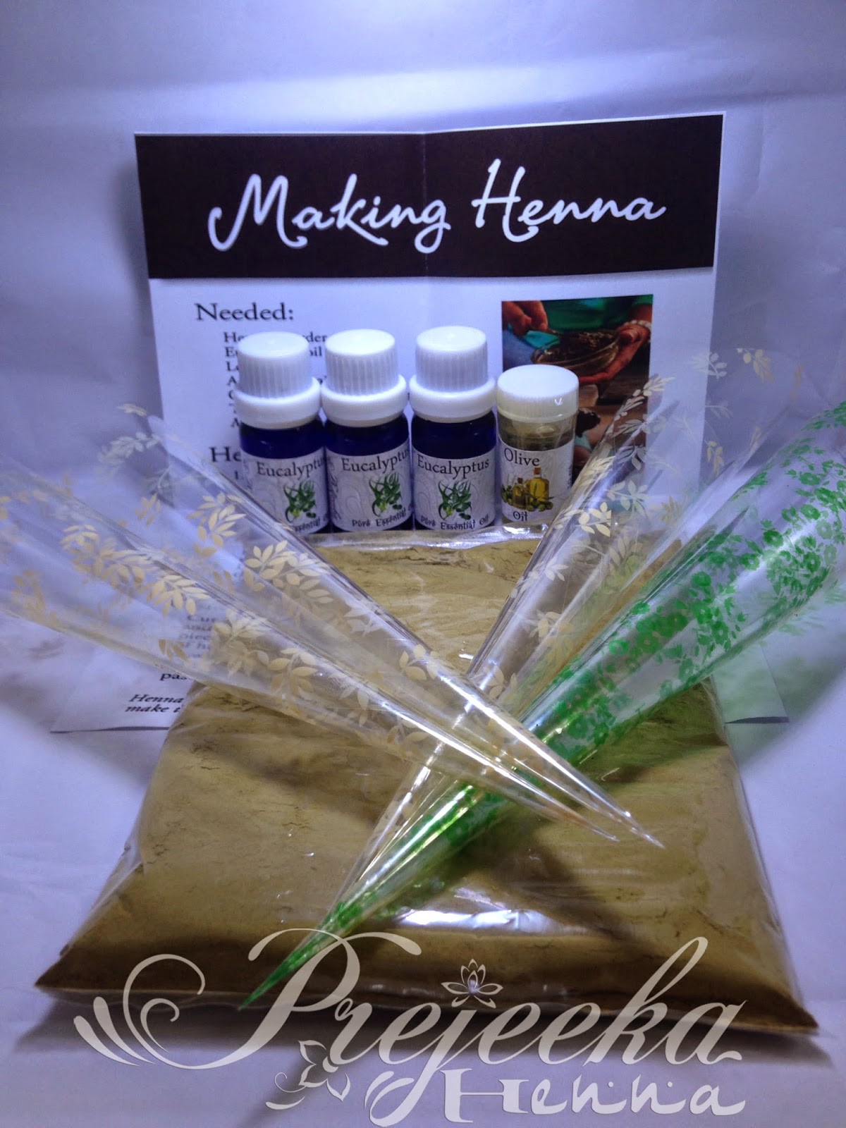 PREJEEKA HENNA ENTERPRISE: Complete Henna Kit - RM 50.00