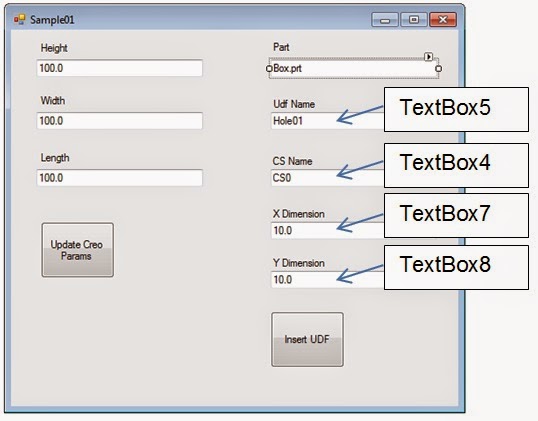 Creo Automation Inserting A Udf User Defined Feature Programatically In Creo By Using A Vb