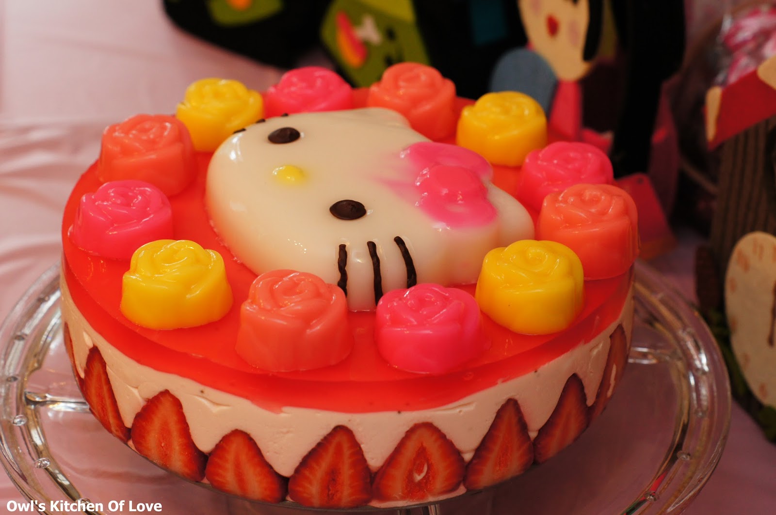 ஜ۩۞۩ஜ Vanessa の 温馨厨房 ஜ۩۞۩ஜ : Hello Kitty Strawberry Cheese Cake