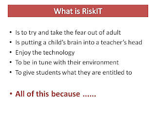 Creative Ideas in teaching through ICT: Risk IT week