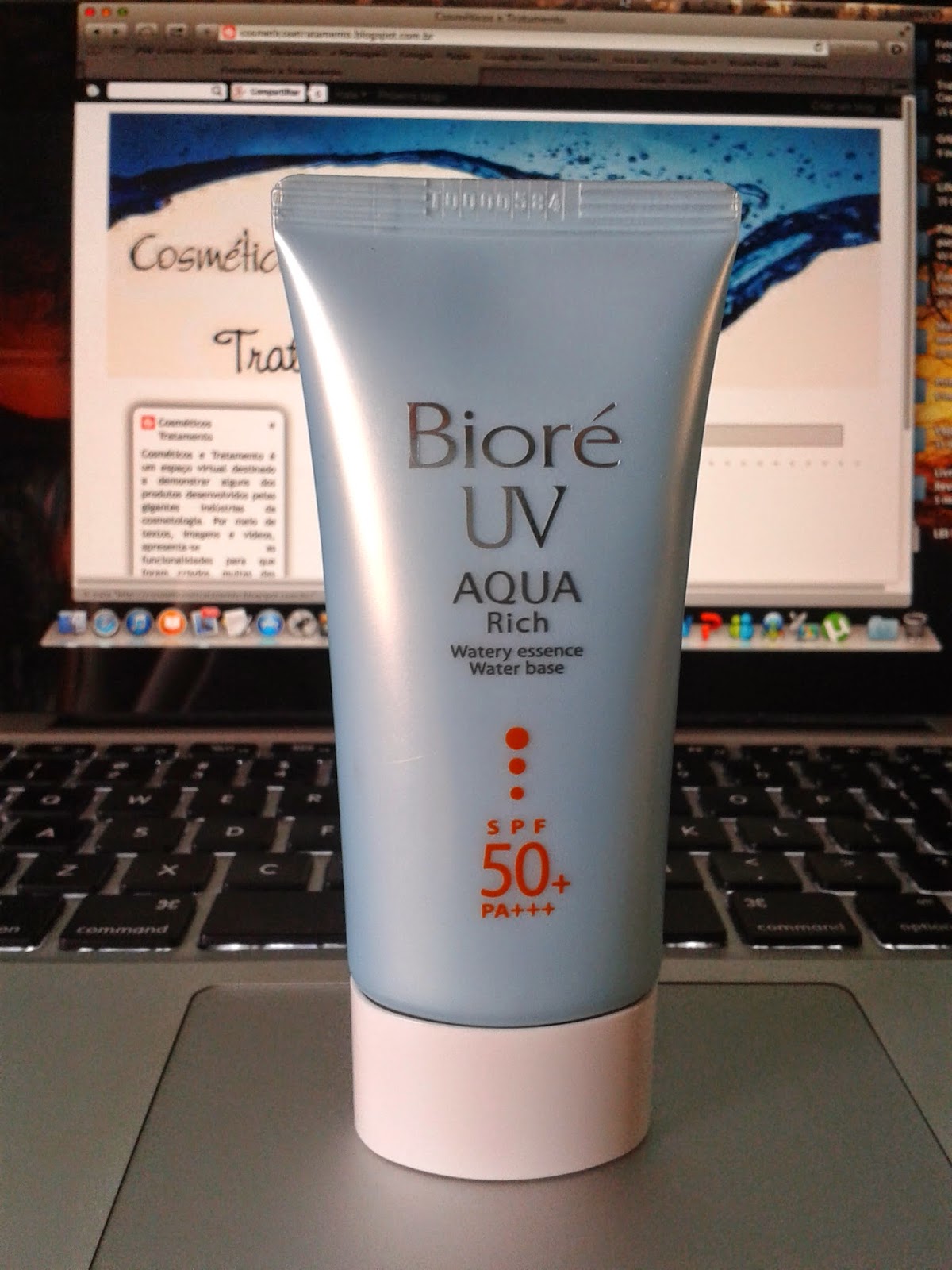 Cosméticos e Tratamento: Bioré UV AQUA Rich Watery essence Water base ...