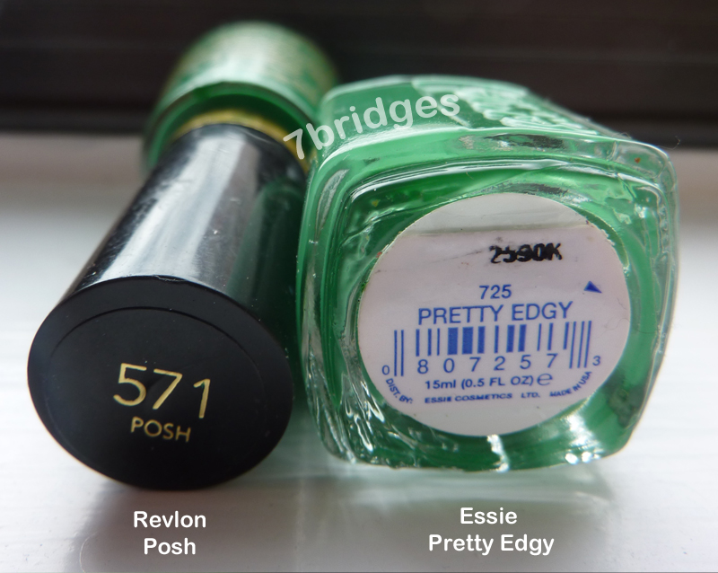 for the Love of Color: Comparison: Revlon Posh VS. Essie Pretty Edgy