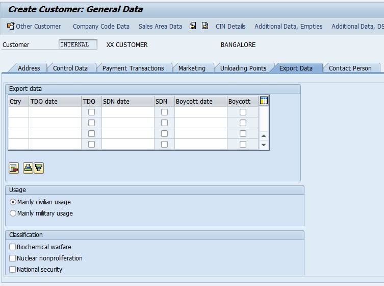 SAP SALES & DISTRIBUTION: Customer Master