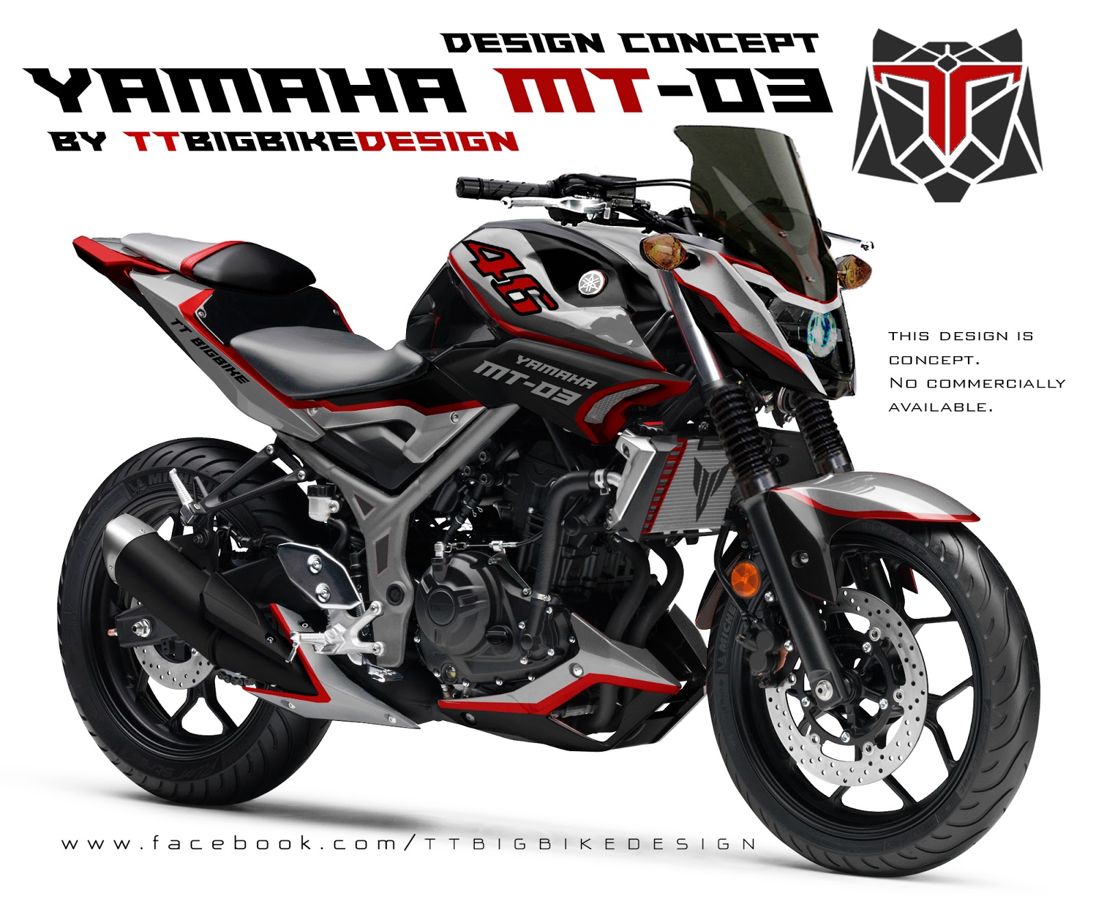 TT BIGBIKE DESIGN: YAMAHA MT-03 DESIGN CONCEPT #1