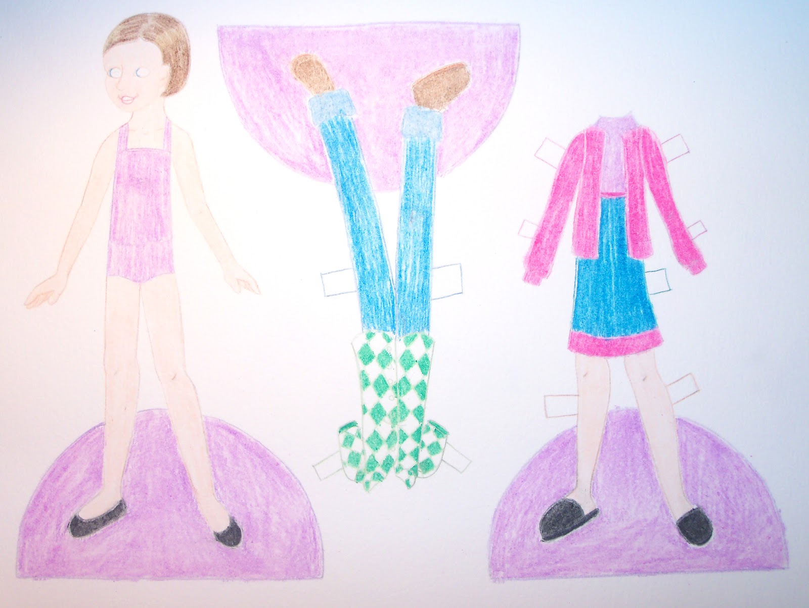 Paper Doll School: August 2012
