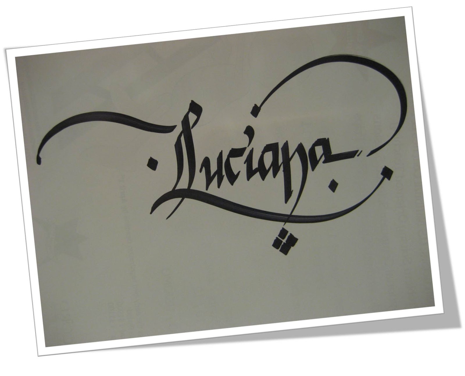 Calligraphy Art Italian Names Luciana calligraphy-art-italian-names-luciana