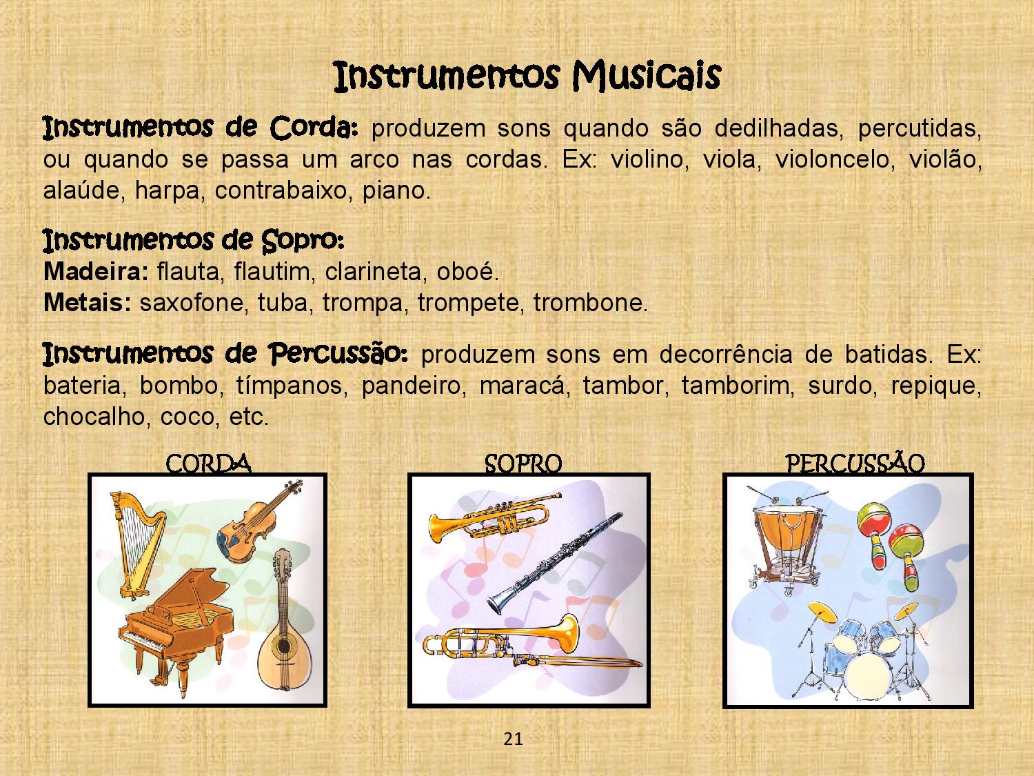 Origem Dos Instrumentos Musicais - LIBRAIN