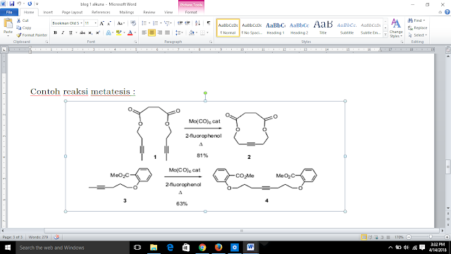 SINTESIS ALKUNA SECARA METATESIS