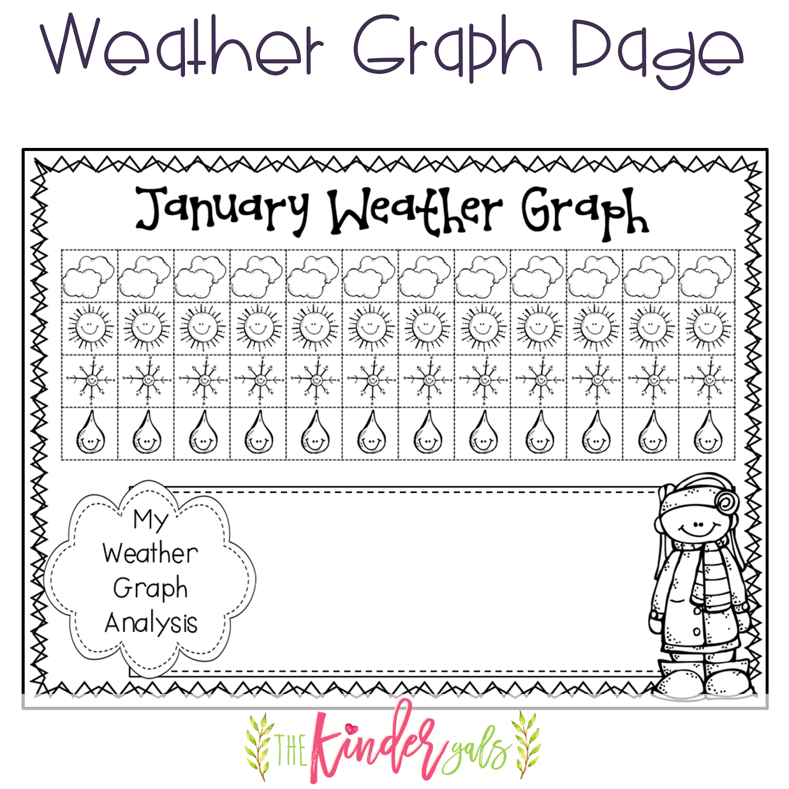 KinderGals: Graphing with the Student Calendar Notebook