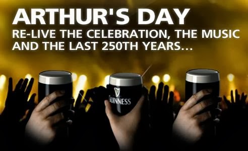 Duner's Blog: OCT 1 ARTHUR'S DAY CELEBRATIONS IN IRELAND SPARK DEBATE