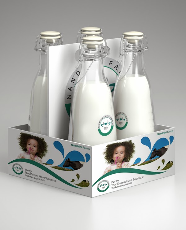 From India, Xee Designs work for Nandhini Farms Organic Milk