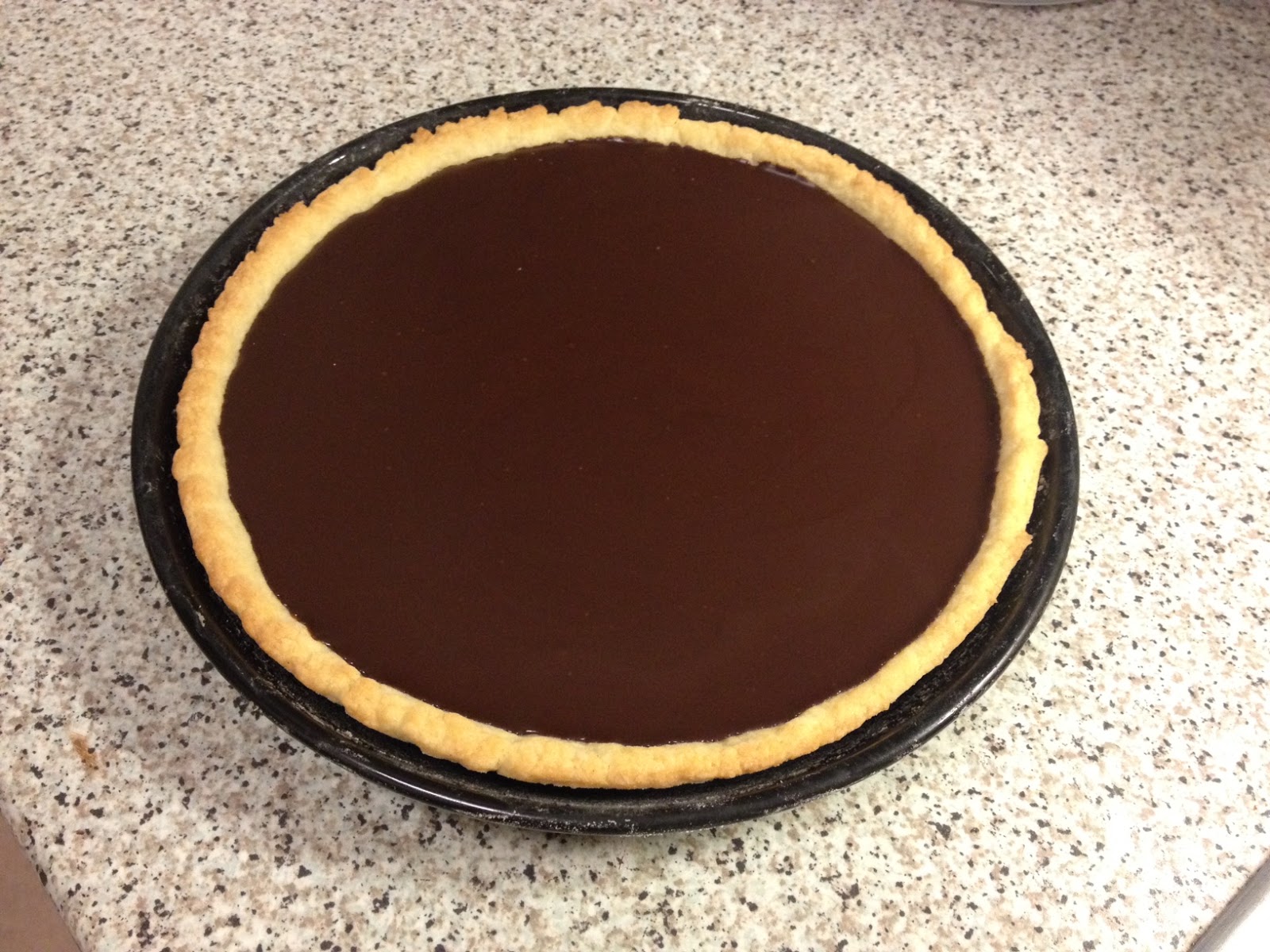 Laura's Gourmandises: Carac (Swiss chocolate ganache tart)
