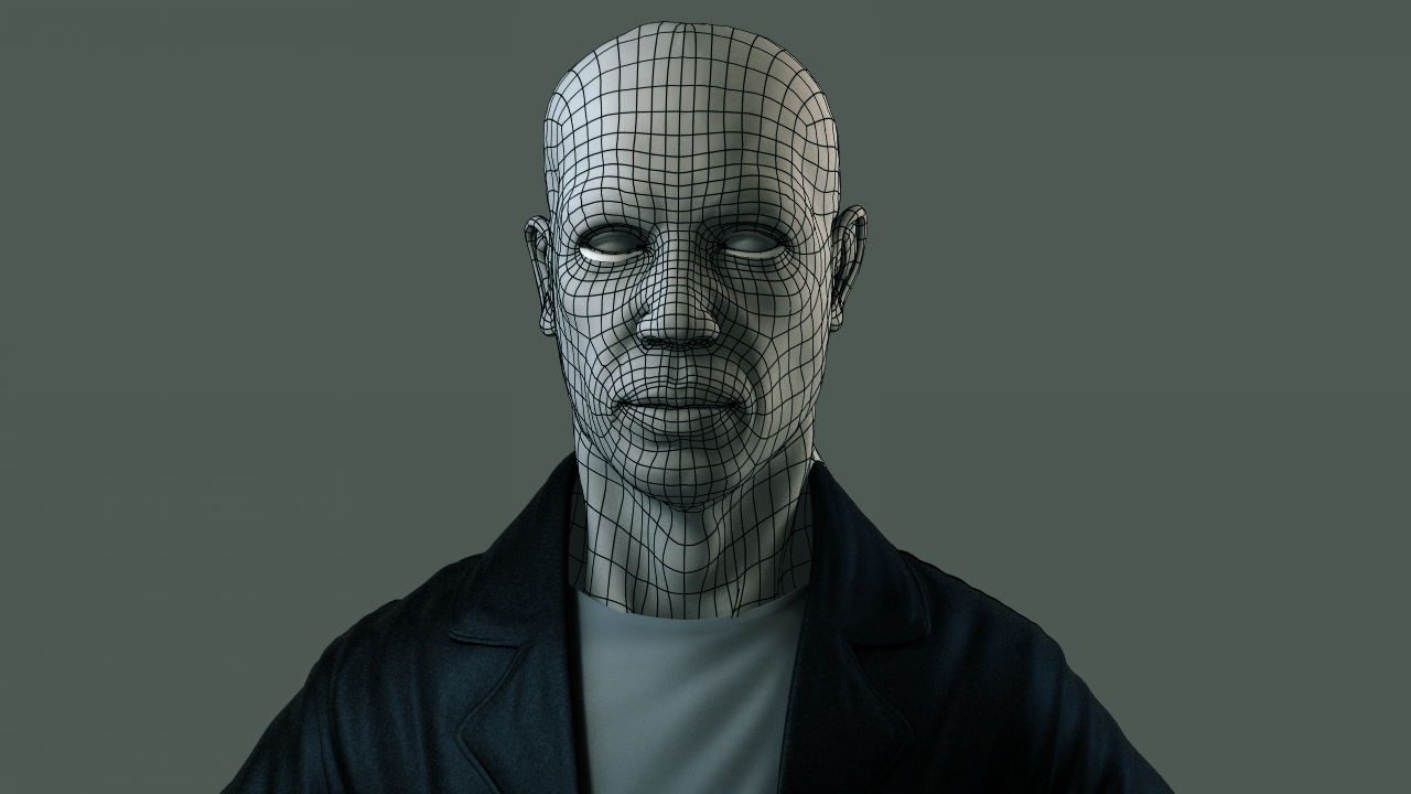 DavidGonzalez_3Dartist: 3D human model/ modelo humano 3D