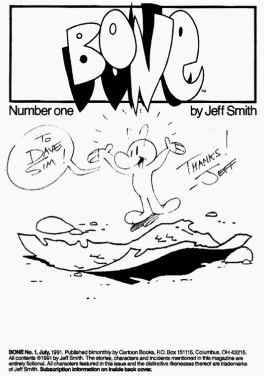 A MOMENT OF CEREBUS: The Jeff Smith / Bone Commentaries