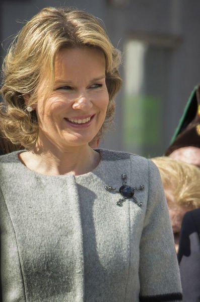 Queen Mathilde attends a memorial ceremony in Brussels