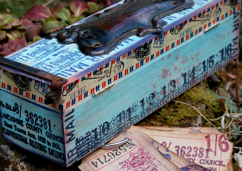 The Artistic Stamper Creative Team Blog: Air Mail box: By Zuzu