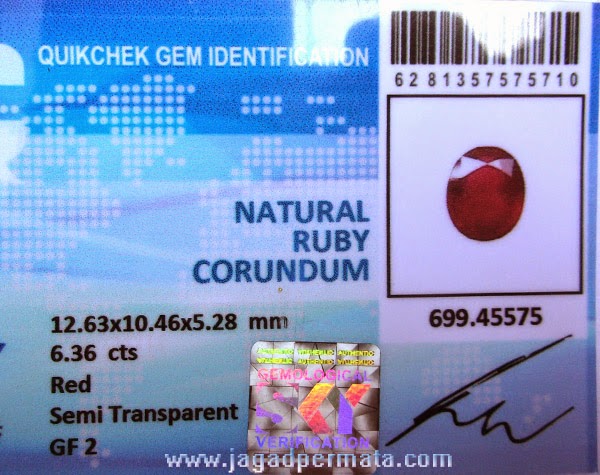 Batu Permata Ruby Corundum Asli -Jual Batu Permata Hobi Permata