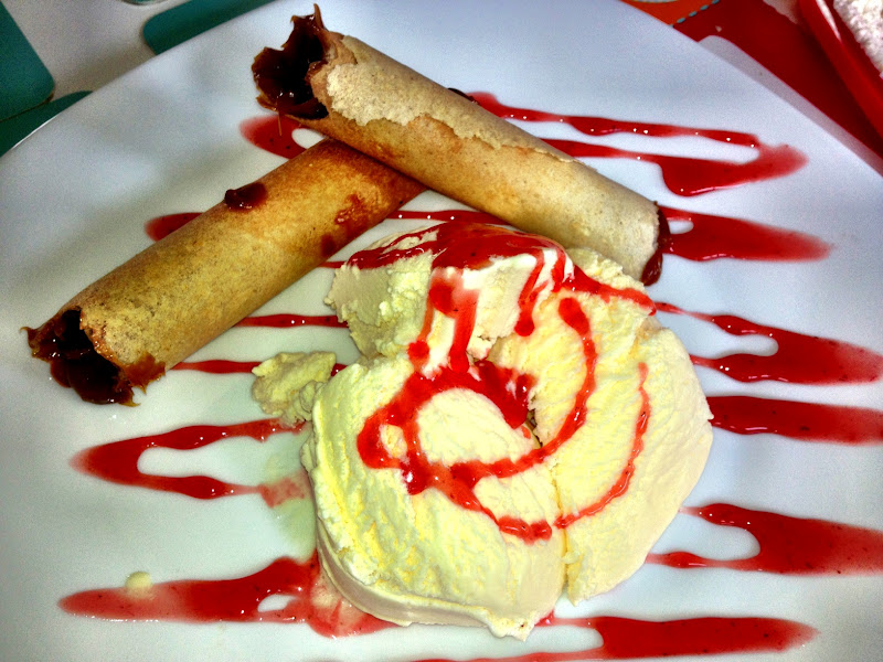 Taboca com doce de leite