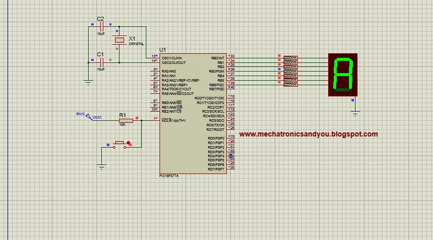 Mechatronics And You : Lesson 8 Interfacing 7 Segment Display With PIC ...