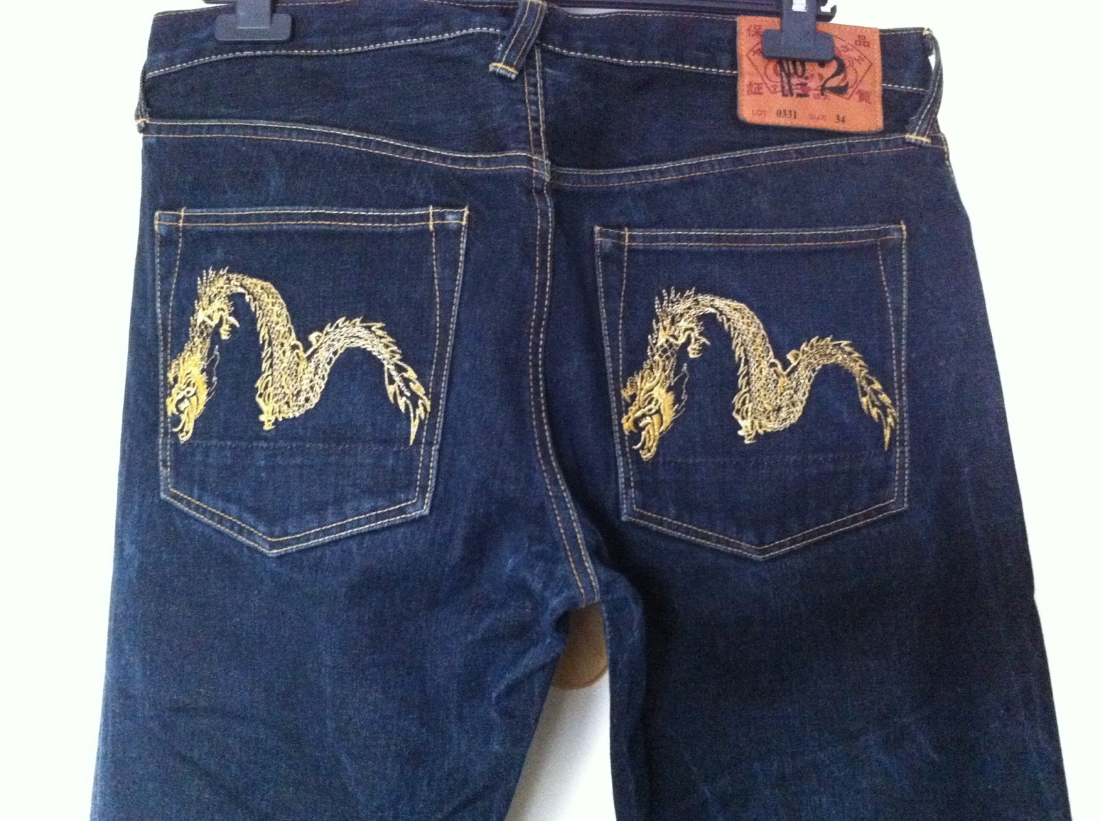 Azim Wigan(UK) Bundle..: EVISU JEANS GOLD DRAGON SELVEDGE SIZE 34 ...