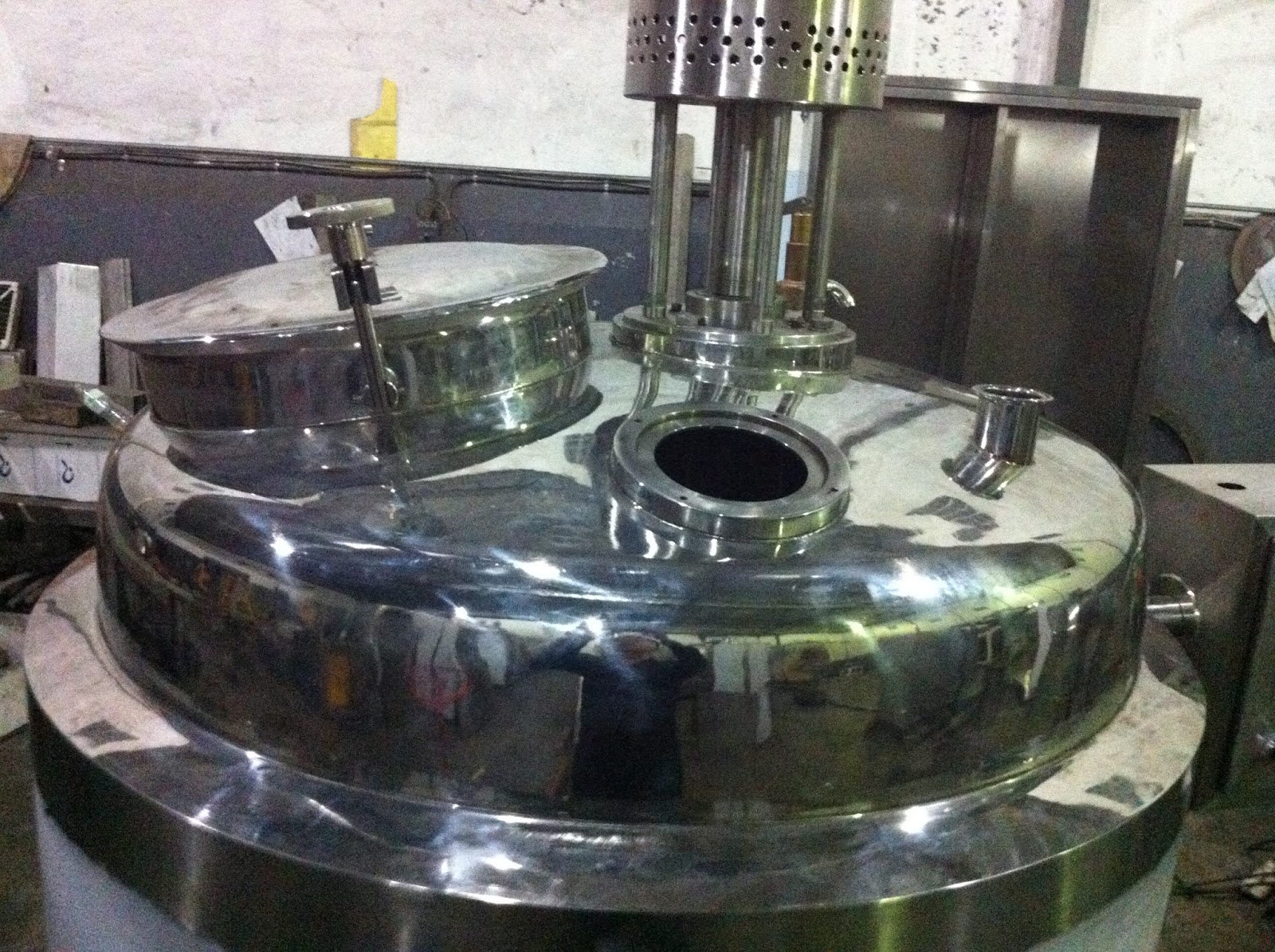 MESIN FARMASI: TANGKI MIXER TURRAX DOUBLE JACKET