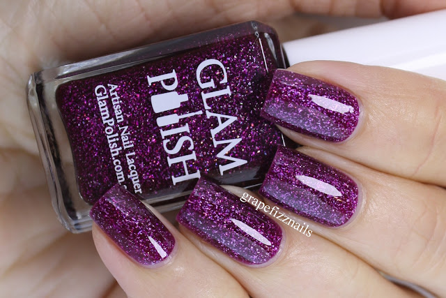 Grape Fizz Nails: Glam Polish Swatch and Review